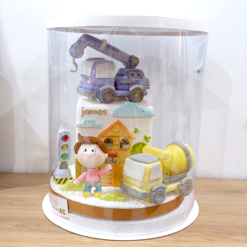 Jual BOX MIKA BIASA REGULER KUE TABUNG / TRANSPARAN BOX MIKA BULAT ...