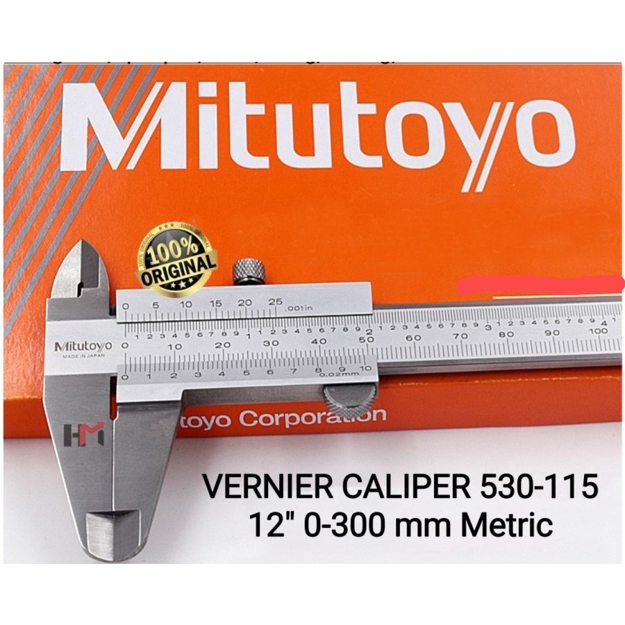 Jual MITUTOYO 530-115 SIGMAT / VERNIER CALIPER 12" (0-300MM) JANGKA SORONG high quallity ...
