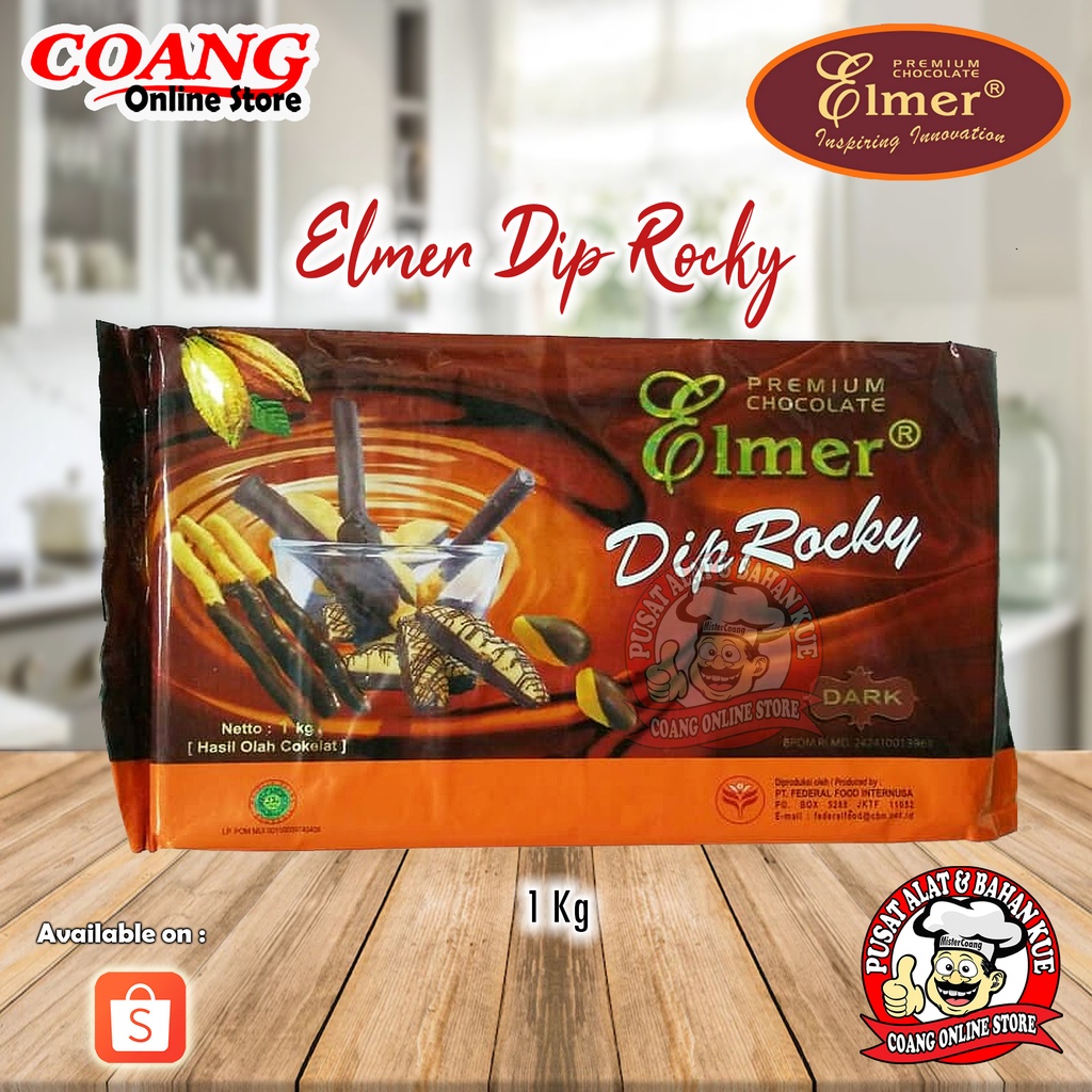 Jual Elmer Dip Rocky Dark 1 Kg - Coklat Compound - Chocolate - Batang ...