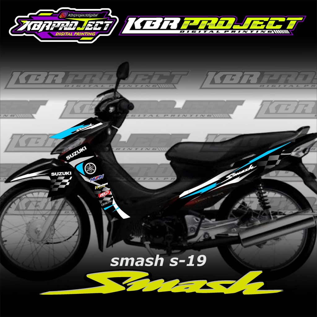 Jual (cod) Stiker Road Race Striping smash - Stiker Variasi List Motor ...