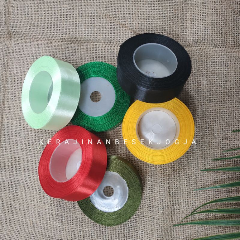 Jual PITA SATIN 1 INCH PER 1 METER - PITA GULUNGAN- PITA SATIN-PITA ...
