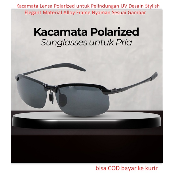 Jual Kacamata Lensa Polarized untuk Pelindungan UV Desain Stylish ...