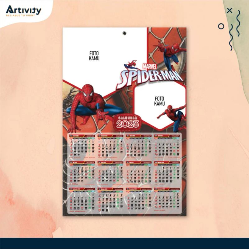 Jual KALENDER POSTER 2024 FOTO CHARACTER CUSTOM | Shopee Indonesia