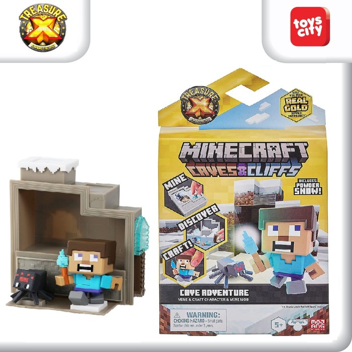 Jual Treasure X Minecraft Caves & Cliffs Cave Adventure Pack Mine ...