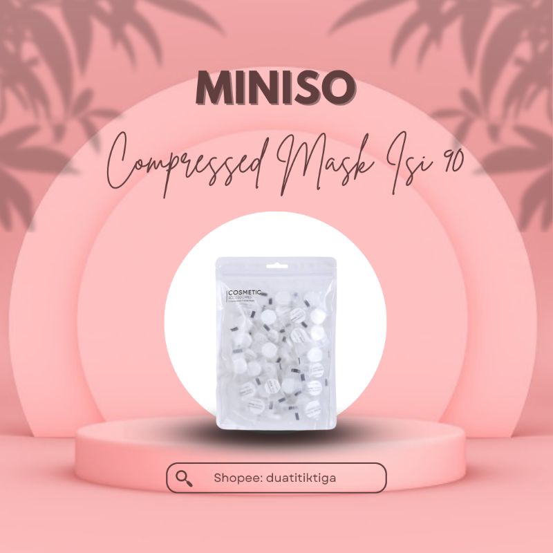 Jual Miniso Compressed Mask Isi 90 Sheet | Shopee Indonesia