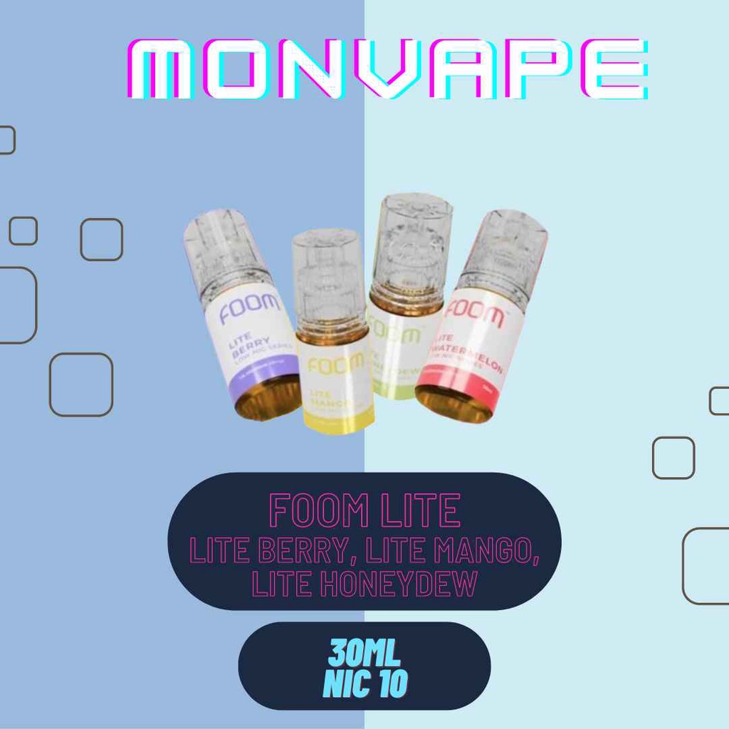 Jual FOOM LITE SALTNIC 30ML 10MG BY FOOM | Shopee Indonesia