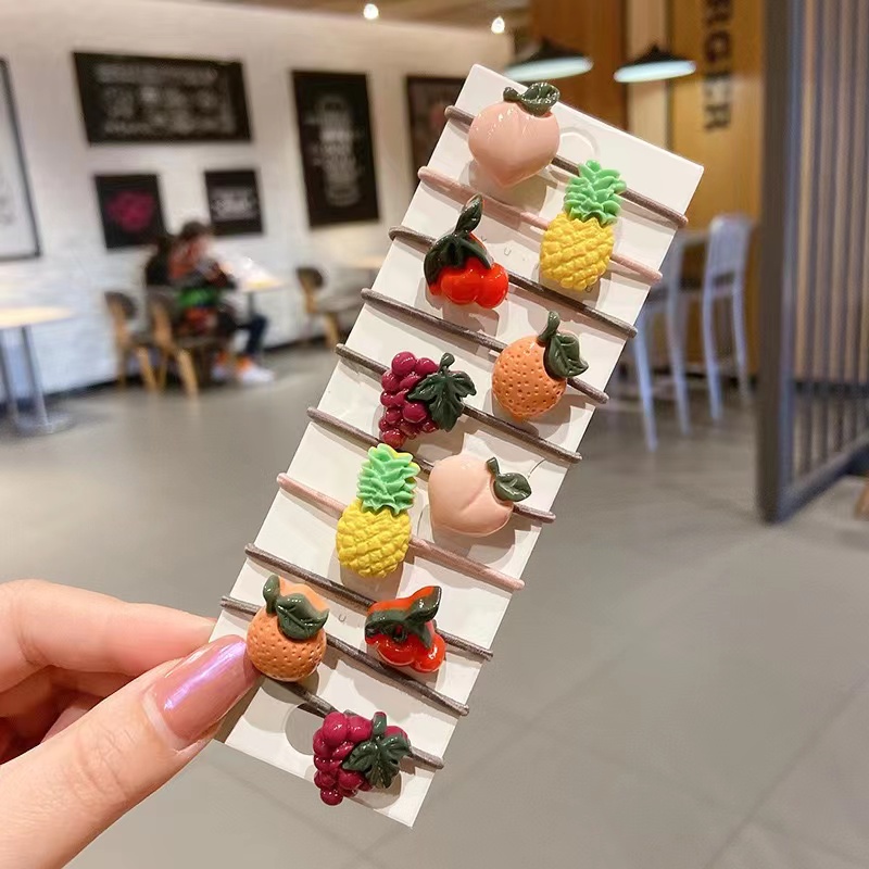 Jual 10PCS Set Ikat Rambut Anak Icon Karakter / Ikat Rambut Karet Anak ...