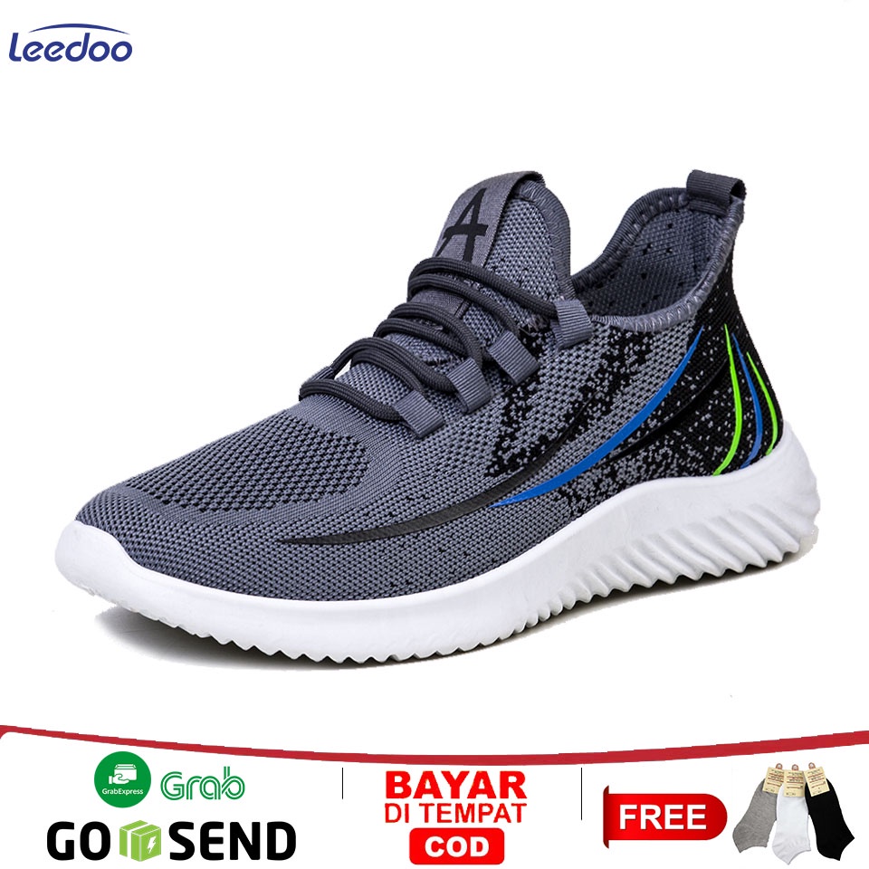 Jual Leedoo Sepatu Lari Sepatu Sneakers Pria Kekinian Sepatu Pria Casual Sepatu Running Shoes ...