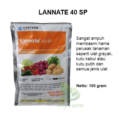 Jual Insektisida Dupont Corteva Lannate 25wp/40sp 100gr Bahan Aktif ...
