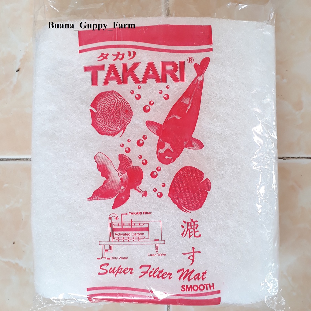 Jual KAPAS BUSA FILTER AKUARIUM 30 cm x 100 cm | BUSA FILTER WARNA ...