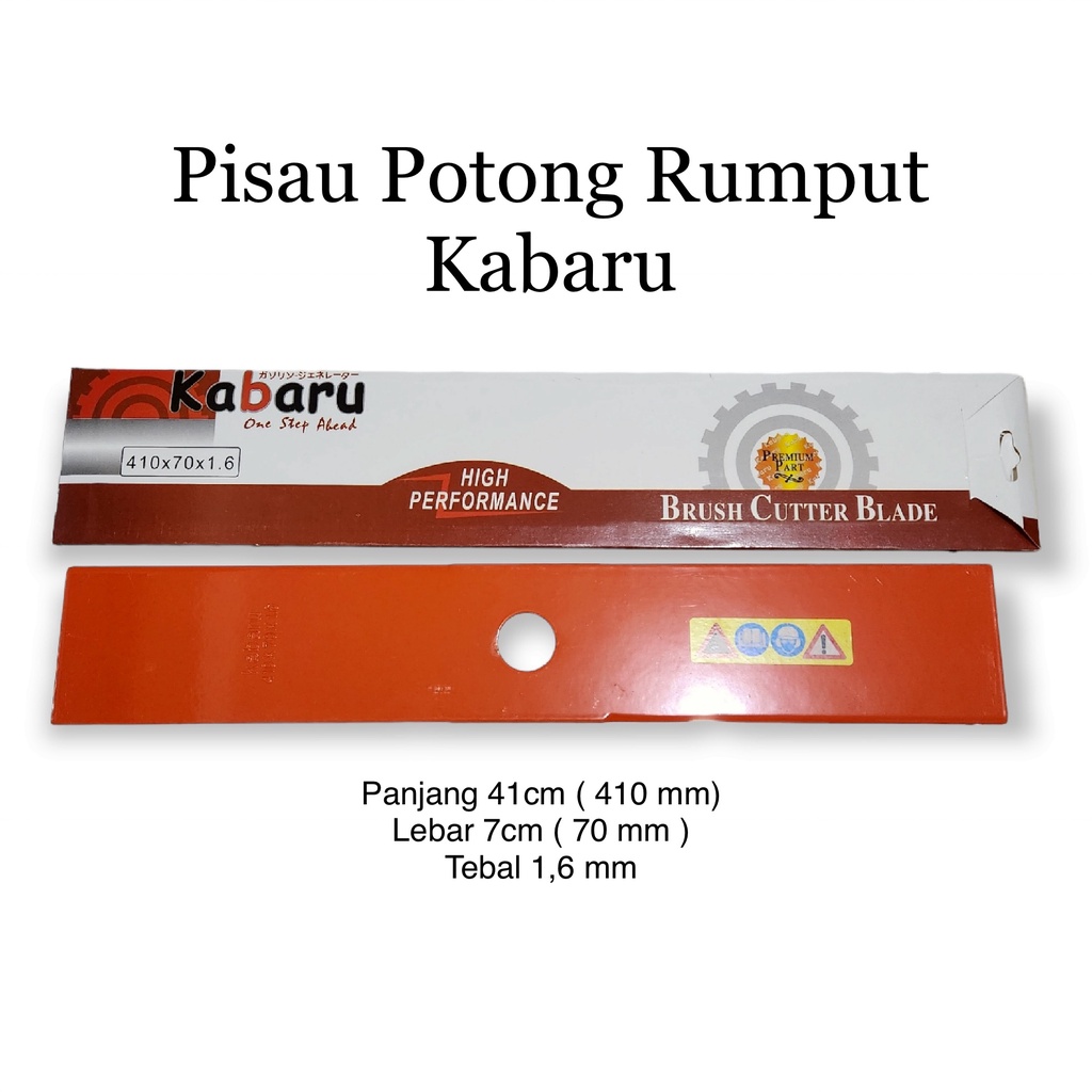 Jual Pisau Mesin Potong Rumput Kabaru Orange 410mm 41cm 410 x 70 x 1 ...