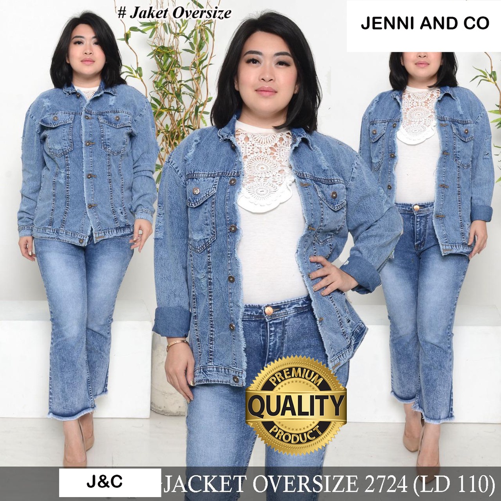 Jual BISA COD (JENNI AND CO) JAKET JACKET DENIM JEANS LEPIS WANITA ...