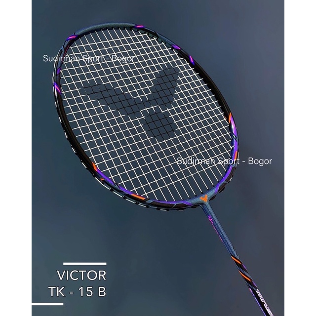 Jual PAKET KOMPLIT! Raket Badminton Victor Thruster K 15 / TK 15 B / TK-15 B (Star Diamond Blue ...