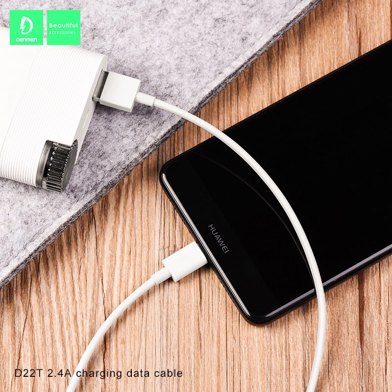 Jual DENMEN D22 Kabel Data 2.4A Fast Charging 1 Meter USB Type C ...