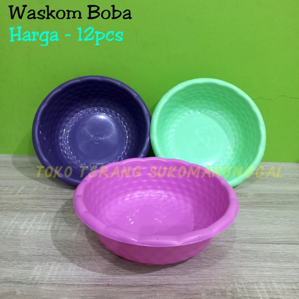 Jual Isi 12 PCS!! Waskom Boba /Waskom Plastik/Waskom berkatan /Baskom ...