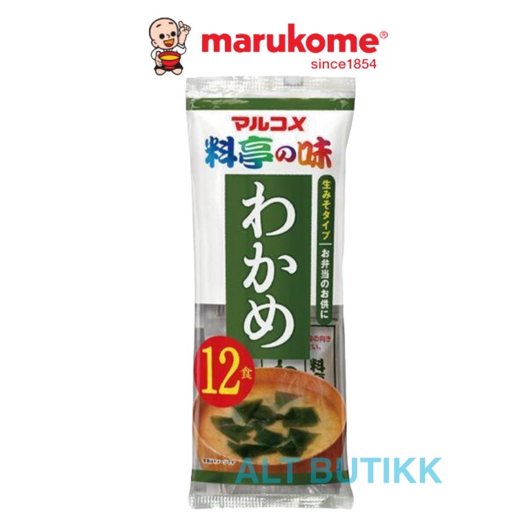 Jual MARUKOME INSTANT MISO SOUP WAKAME 216 gram | 12 porsi | Sup Miso Seaweed | Shopee Indonesia