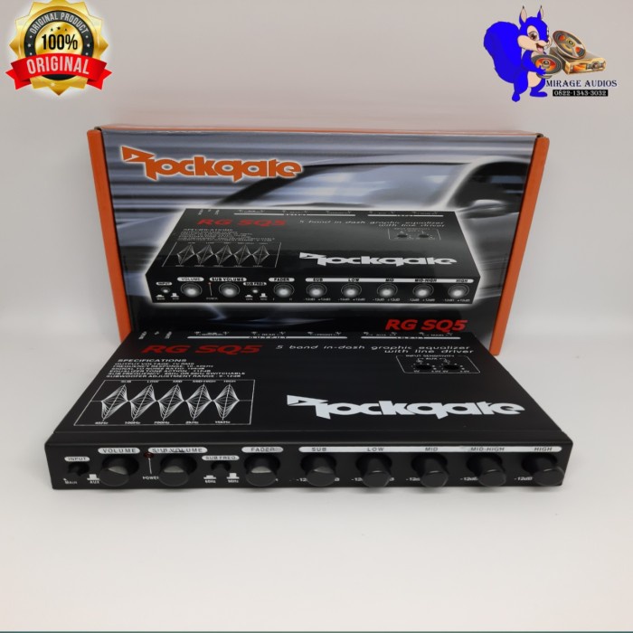 Jual Power Amplifier Pre-Amp Parametric Equalizer Car Mobil Rockgate ...