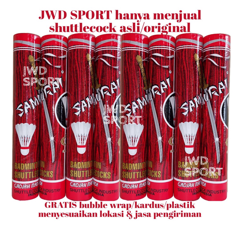 Jual Shuttlecock Samurai Original Isi 12 Per Slop Kok Badminton ...