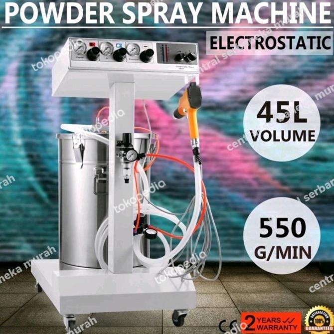 Jual Mesin Spray Cat/ Machine Powder Coating Electric 45L | Shopee ...