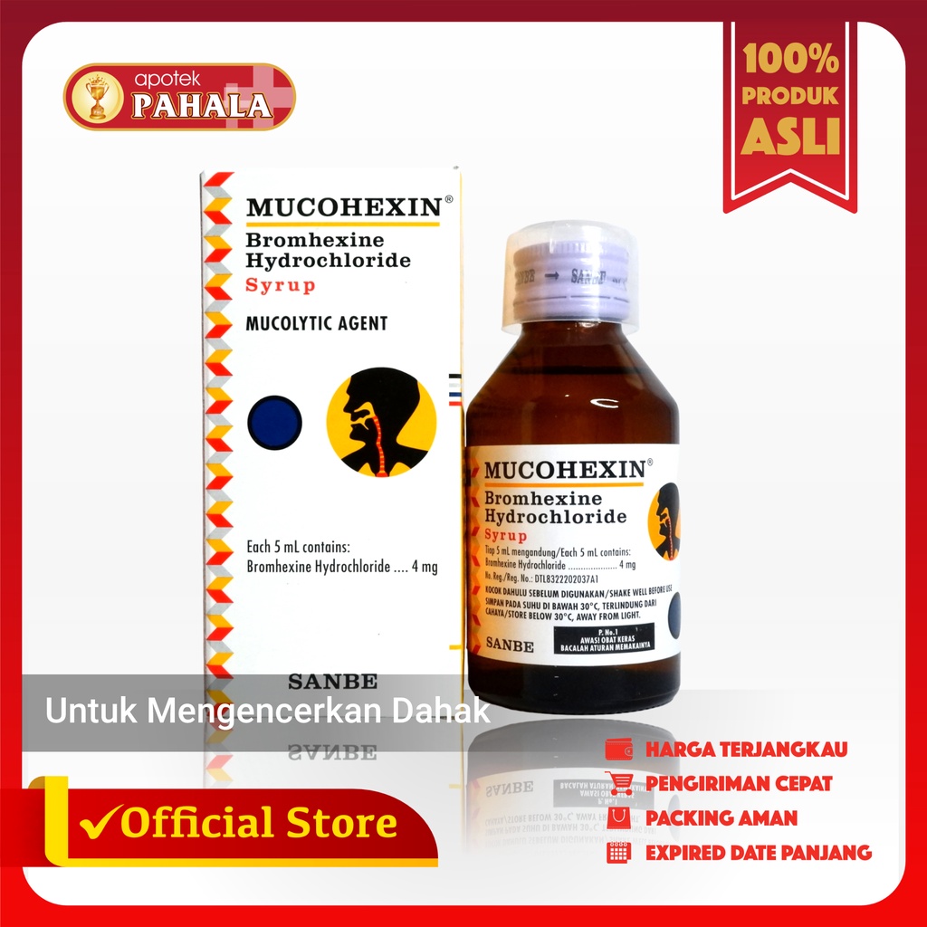 Jual Mucohexin Elix 120ml | Untuk Mengencerkan Dahak | Shopee Indonesia