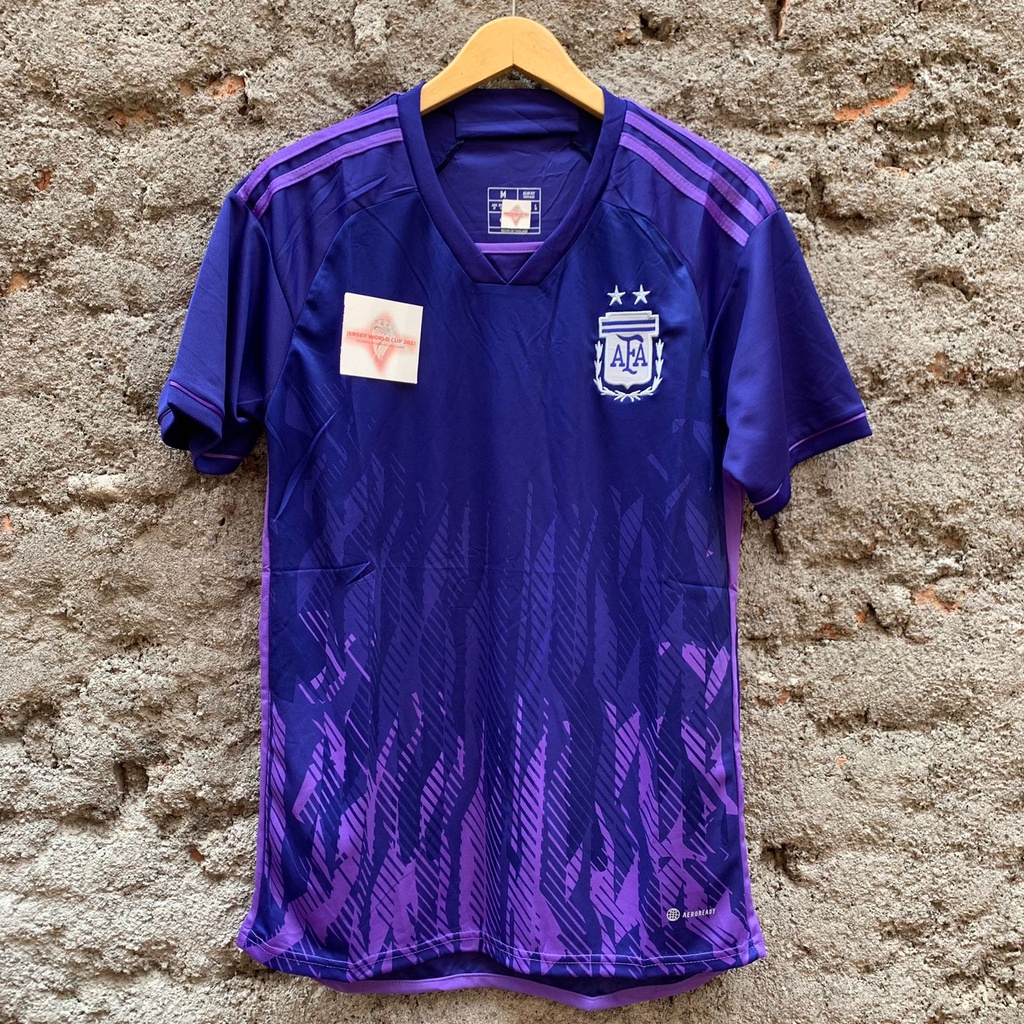 Jual Jersey Argentina Away Piala Dunia 2022 Grade Ori Impor Baju Bola Jersey Timnas Negara ...