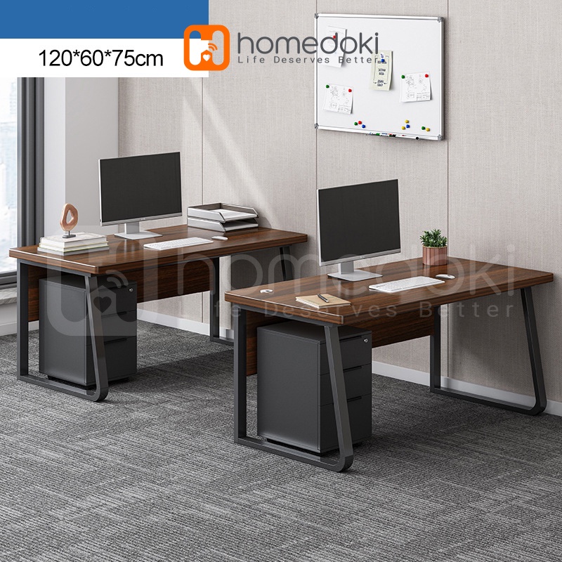 Jual Homedoki Meja Kerja/ Meja Kantor/ Meja Belajar/ Office Table/ Meja Kayu Minimalis | Shopee ...