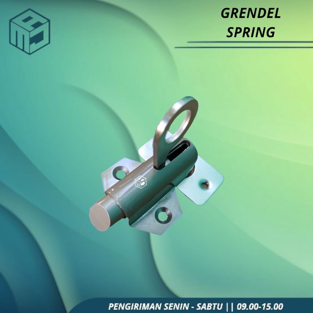 Jual Grendel Spring Knip Jendela / slot jendela Jumbo Bulat Model Tarik ...
