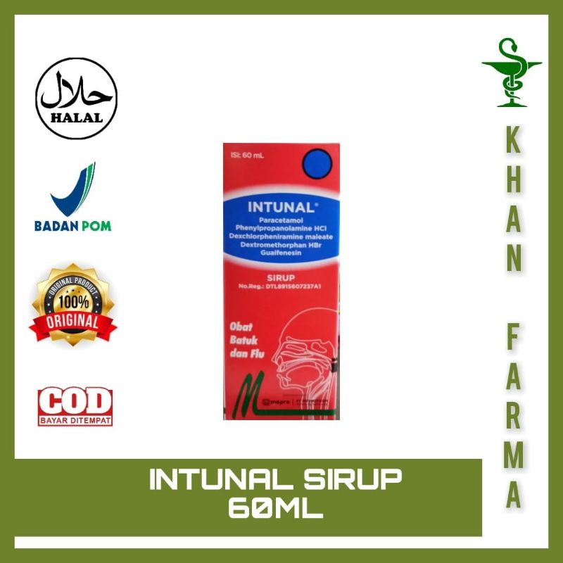 Jual INTUNAL SIRUP OBAT DEMAM BATUK DAN FLU ANAK DAN DEWASA 60ML ...