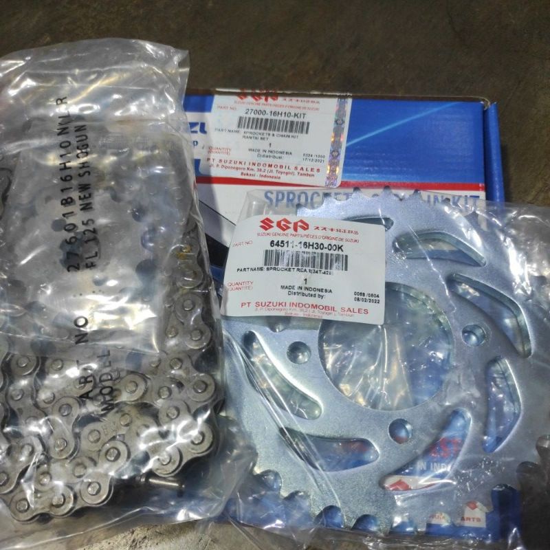 Jual gear paket gear set gir kit suzuki shogun 125 RR FL NR New Smash 110 Smash titan original ...