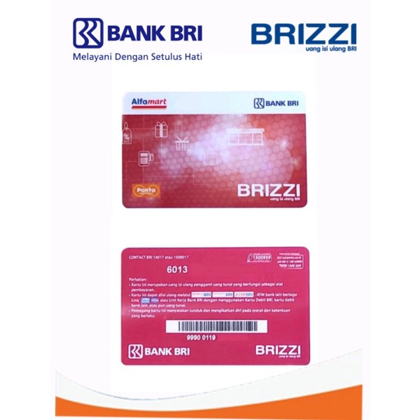 Jual KARTU BRIZZI - ETOLL - TRANS - PARKIR - MRT - ASLI BANK BRI NFC ...