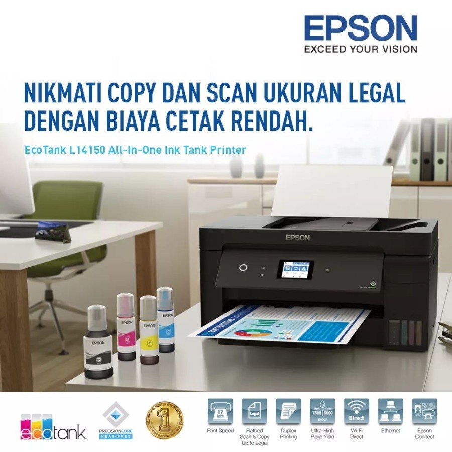Jual Epson EcoTank L14150 - A3 Wi-Fi Duplex All-in-One Ink Tank Printer ...