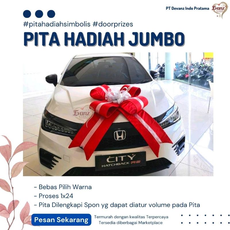 Jual pita Hadiah Motor dan Mobil Sedang / Pita Simbolis / Doorprize ...
