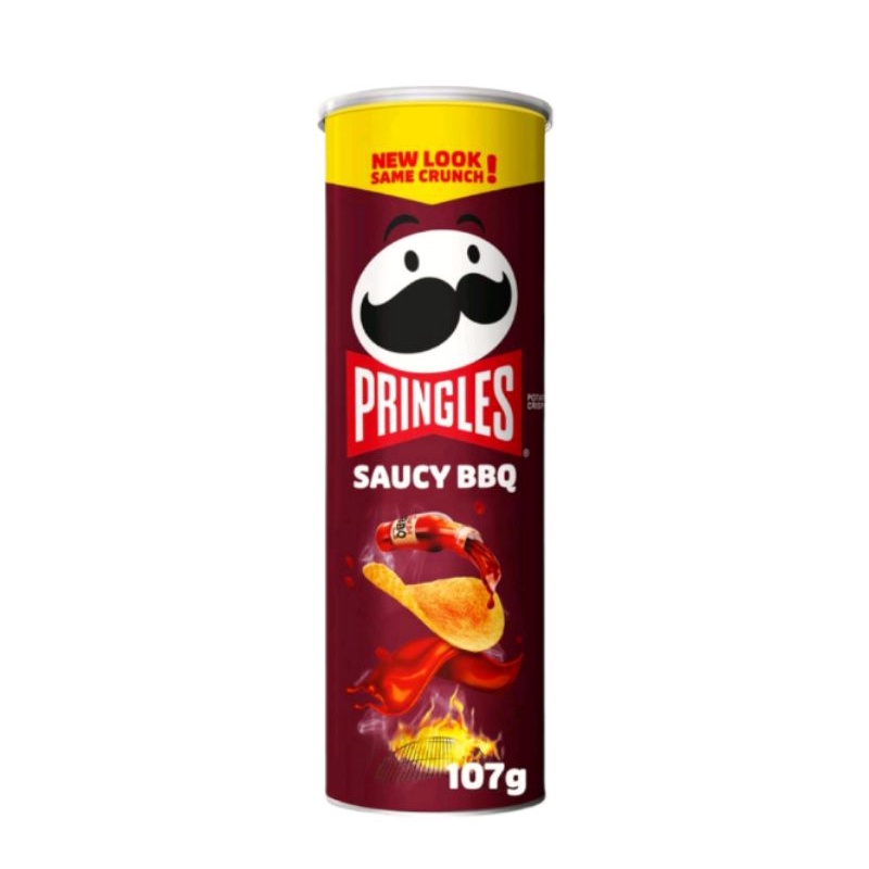 Jual Pringles Potato Chips Saucy BBQ | Pringles Keripik Kentang Saucy ...