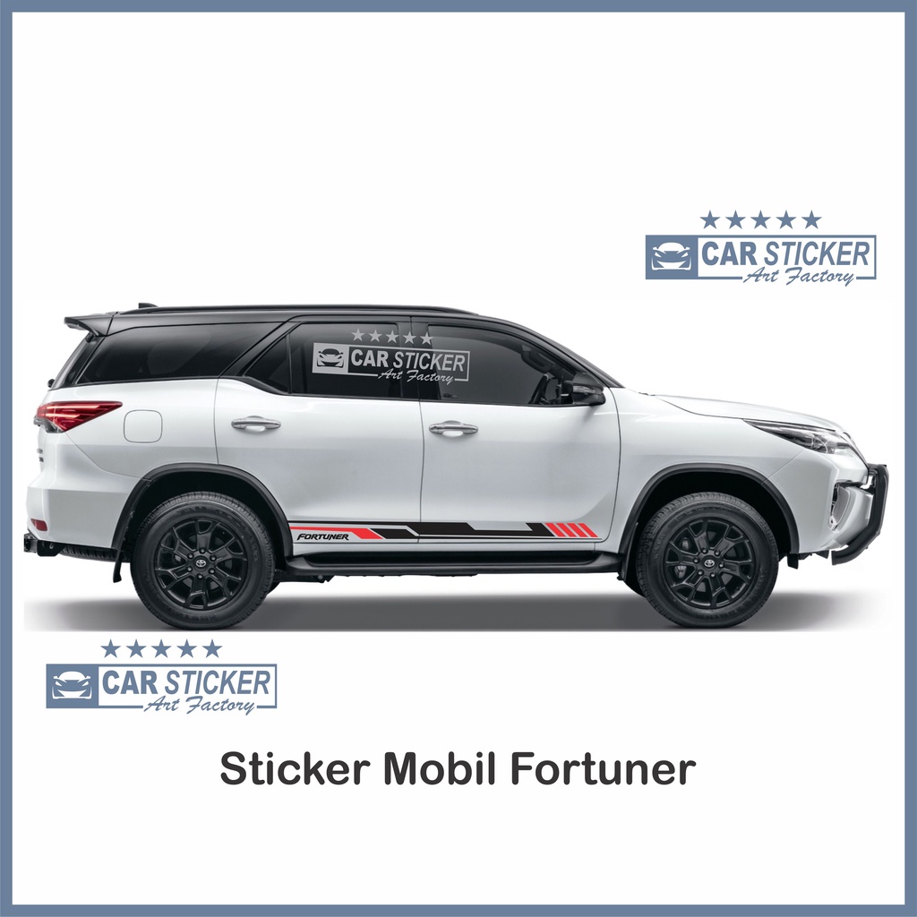Jual FOR02 sticker striping fortuner sticker mobil fortuner gr sticker ...