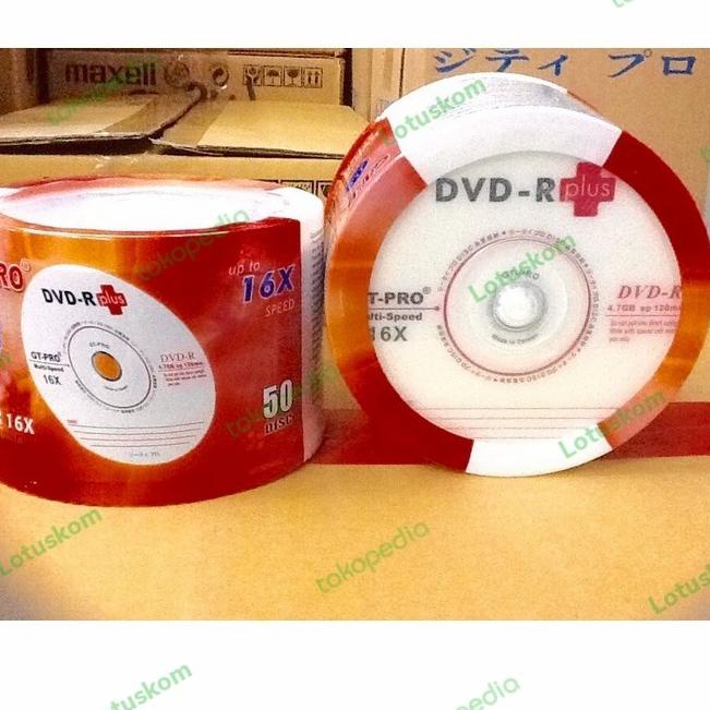 Jual DVD-R Plus GT-PRO 16X 4.7GB (tabung 50pcs) | Shopee Indonesia