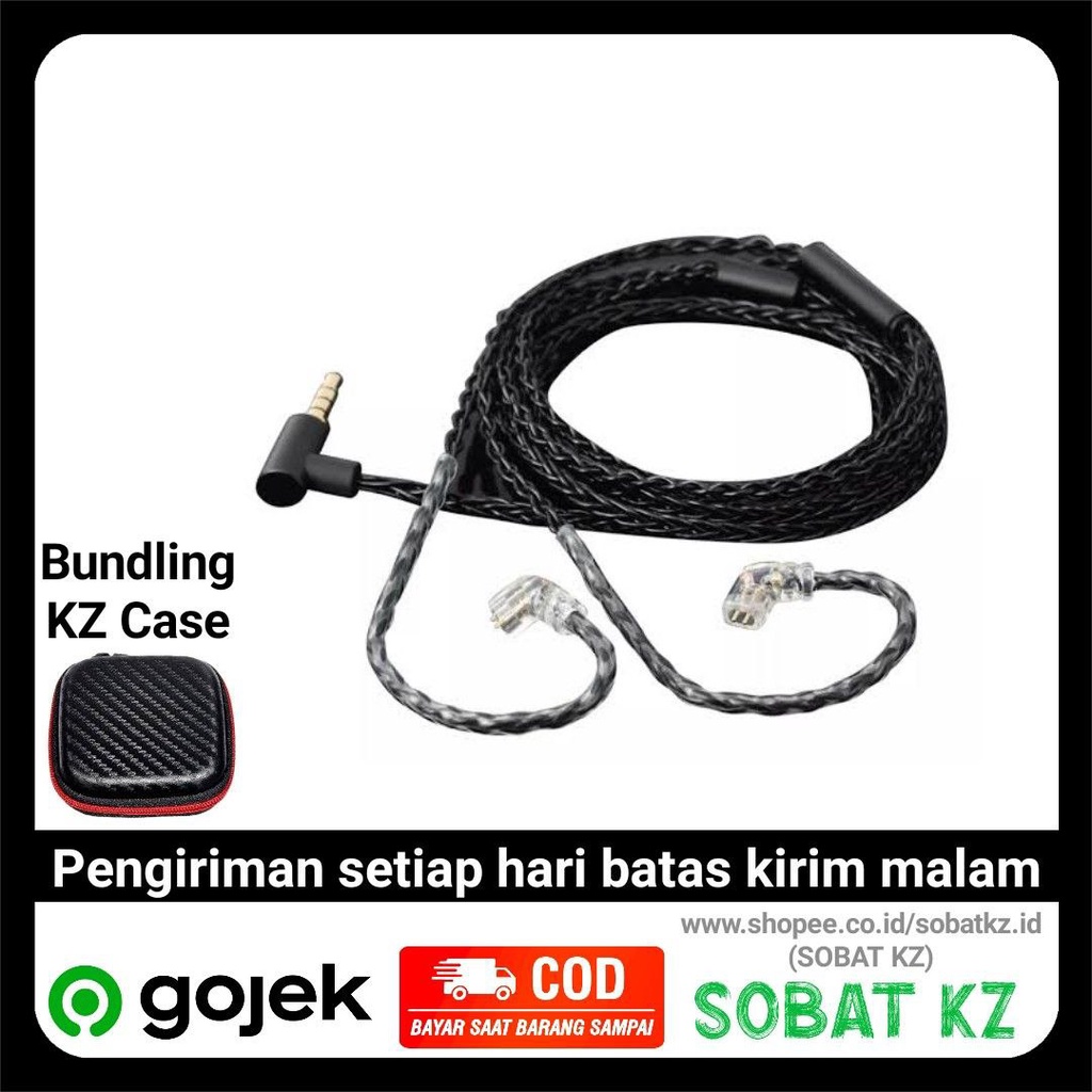 Jual JCALLY JC08S Kabel Upgrade 8 Core untuk Kabel KZ ZSN Pro X KZ DQ6 KZ ZST X KZ EDX Pro KZ ...