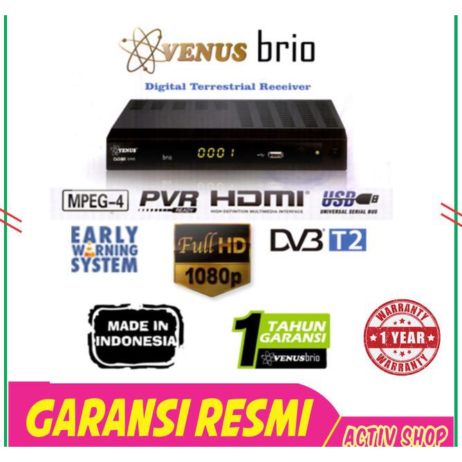 Jual Set Top Box Tv Digital Dvbt2 / Dvb-T2 Venus Brio Ews Garansi 1 ...