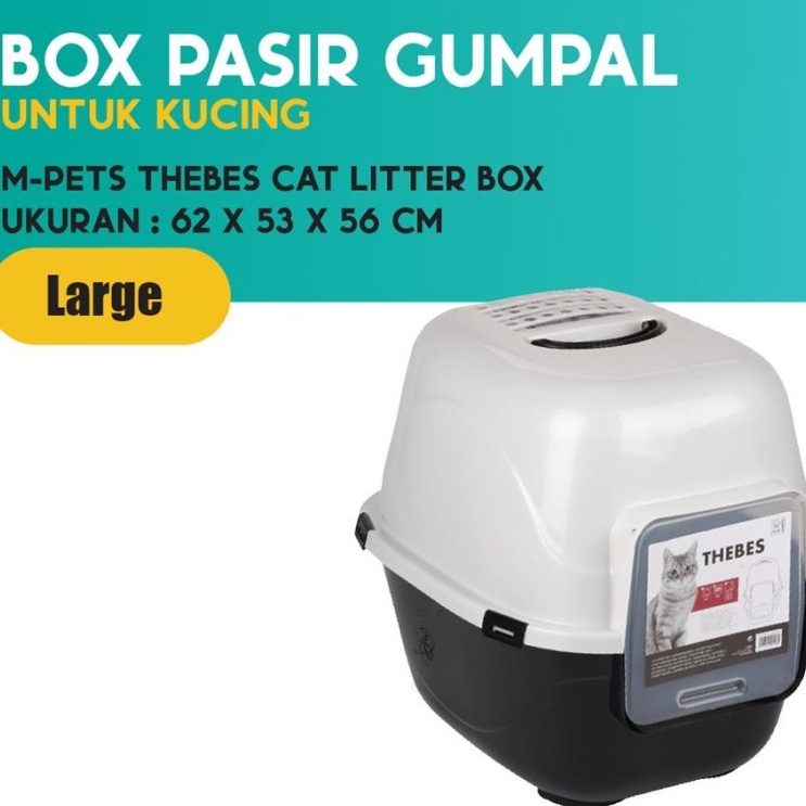 Jual MPets Thebes Cat Litter Box Large - Toilet Kucing Jumbo M-Pets ...