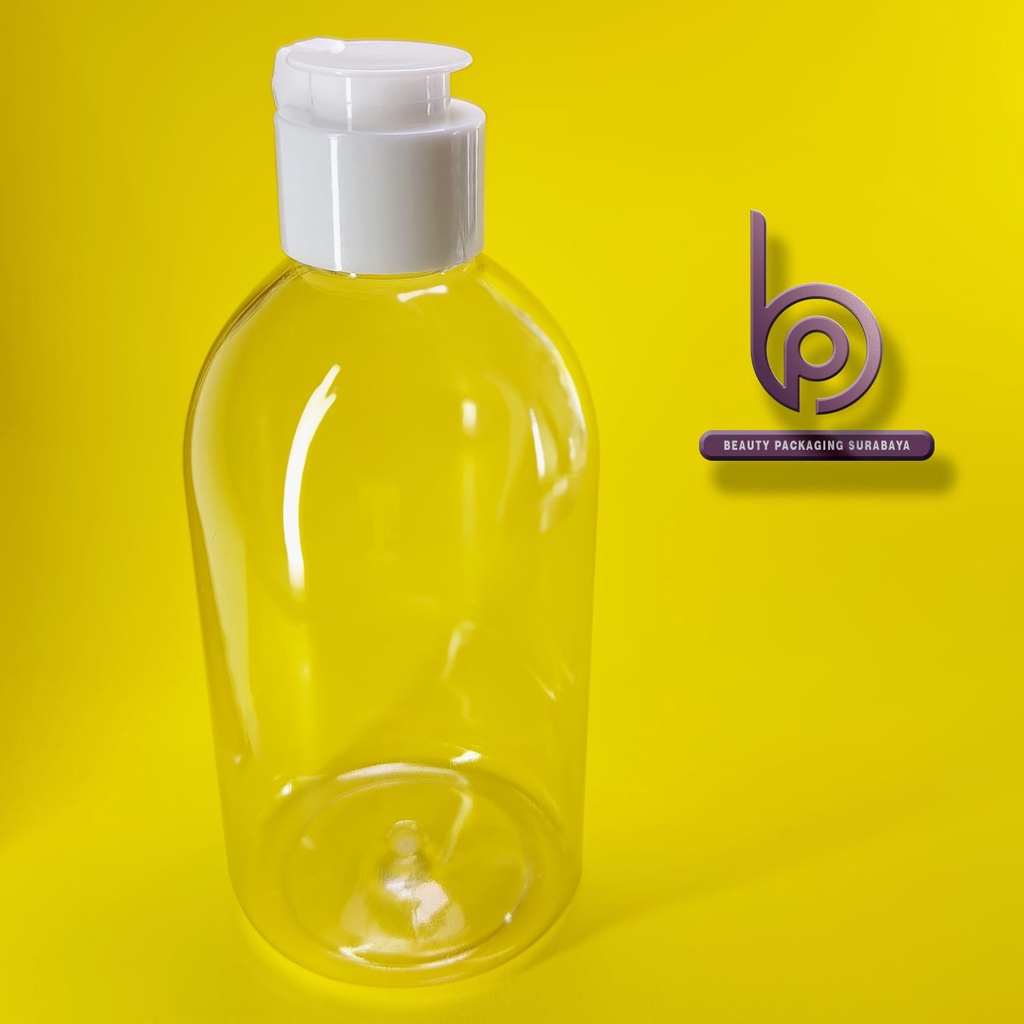 Jual Botol Plastik PET 250ml Oval Bening Tutup Fliptop Jamur - Kemasan ...