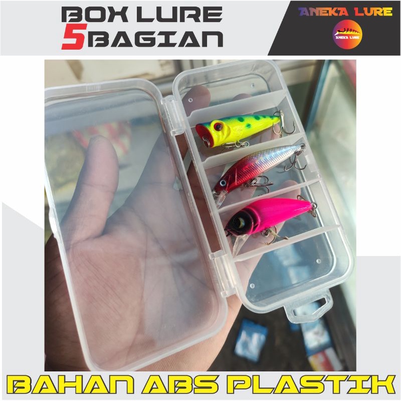 Jual Box lure 5 bagian/kotak umpan 5 bagian | Shopee Indonesia