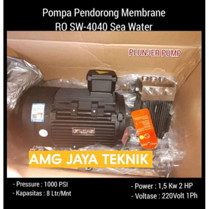 Jual Pompa Dorong Membrane RO Air Laut Sea Water Pompa Plunjer Pump ...