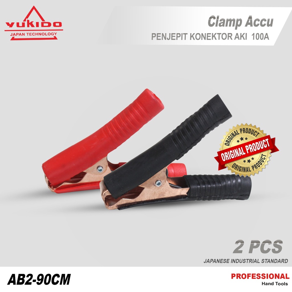 Jual Jepitan buaya aki 100A aligator clamp klip besar jepit accu 1 set ...