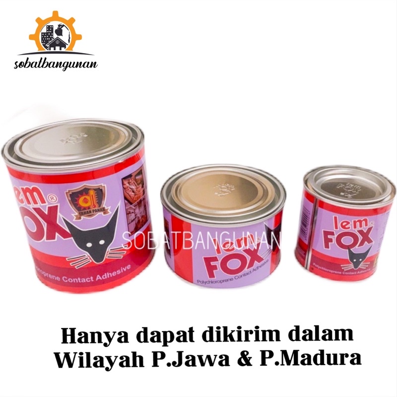 Jual LEM FOX KUNING 1Kg (600GR) / LEM KUNING KALENG / LEM SUPER AIBON ...