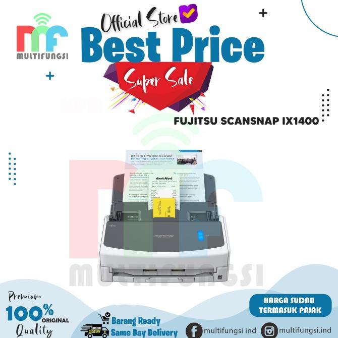 Jual Scanner Fujitsu ScanSnap IX1400 Duplex Scan Snap IX 1400 Garansi ...