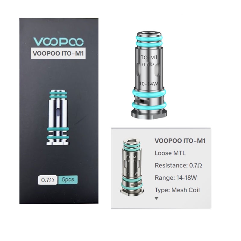 Jual Vopoo ITO Coils M3 M0 Empty ITO X Pod No Coils Authentic 100% ...