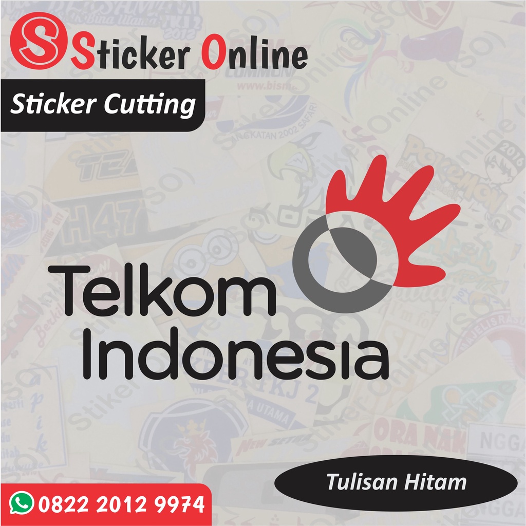 Jual Stiker Telkom Indonesia | Sticker Cutting Mobil Motor | Shopee ...