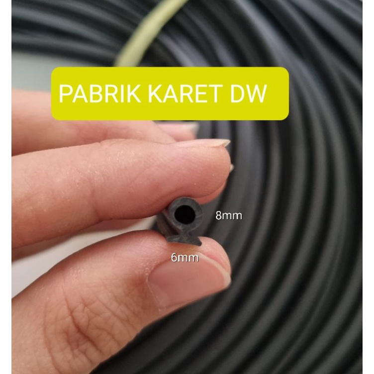 Jual Karet stoper kusen pintu jendela kode 606 / skoneng hitam putih ...