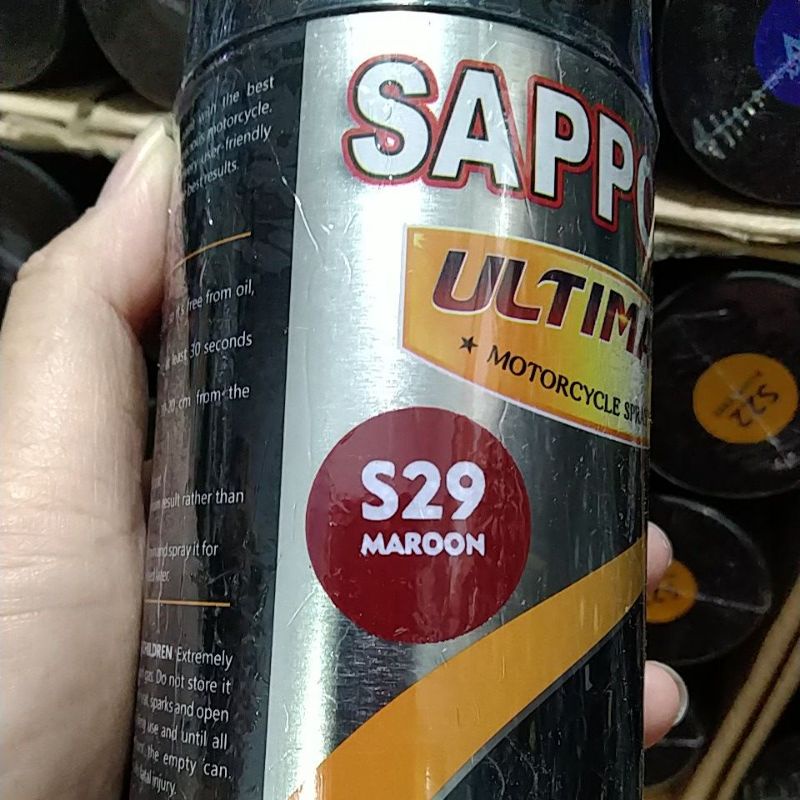 Jual cat spray pilok pilox cat semprot sapporo ultimate S29 maroon ...