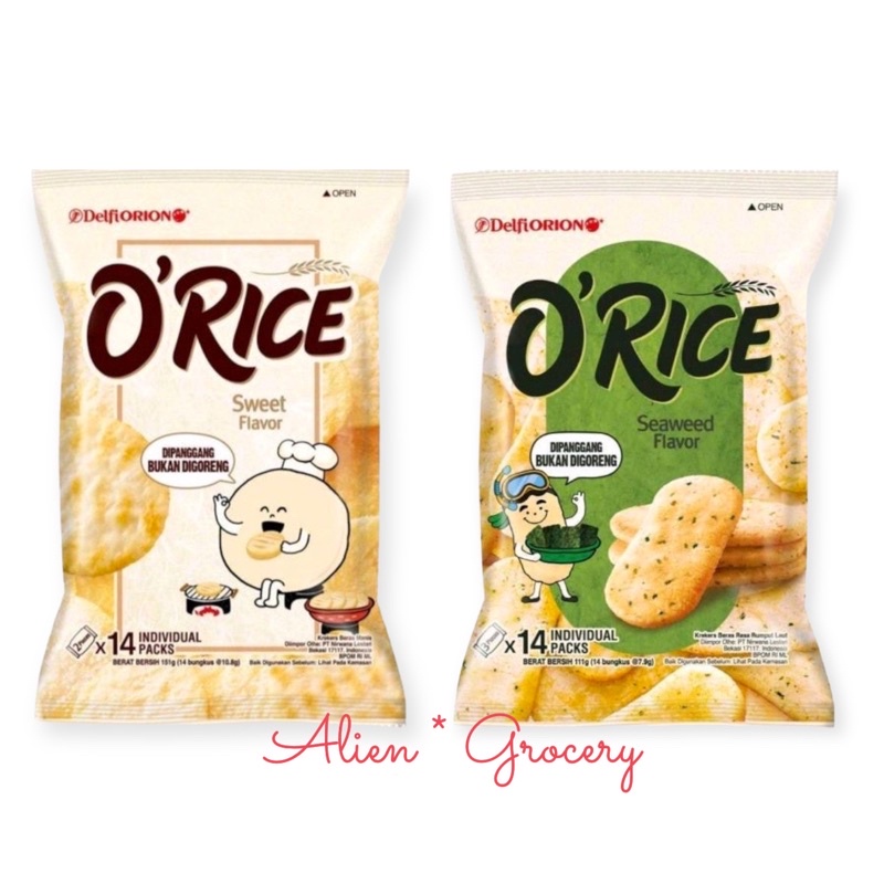 Jual Delfiorion O’Rice O Rice K Rice Crackers Sweet Seaweed Rumput Laut ...