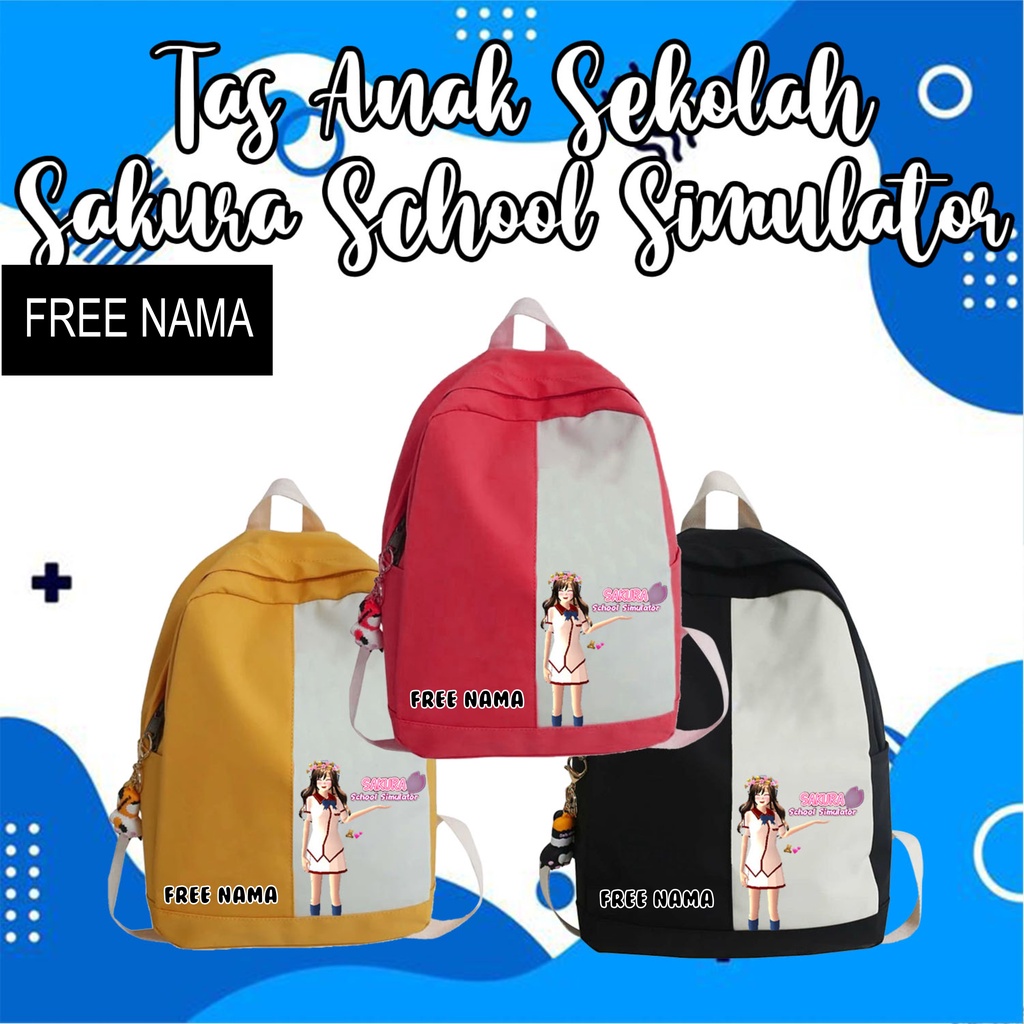 Jual Tas Ransel Anak Perempuan SD Karakter Sakura School Simulator Kids ...